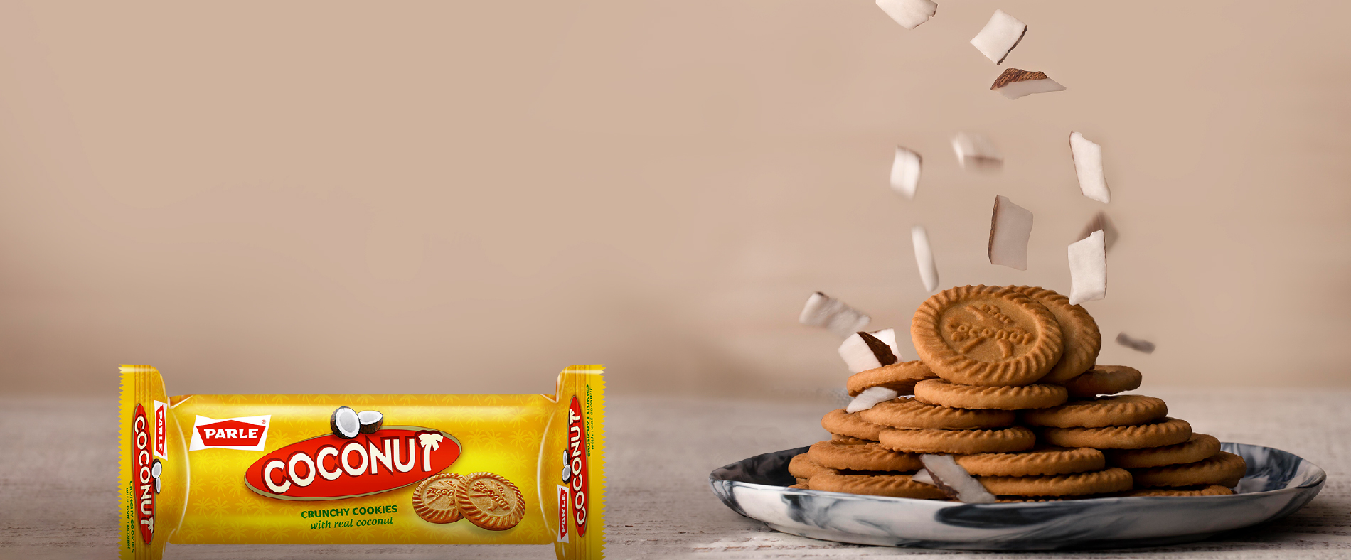 Parle Coconut Biscuit: Tasty Coconut Flavored Cookies